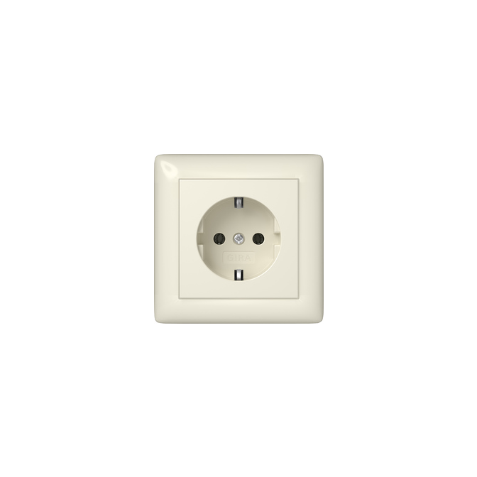SCHUKO socket outlet 16 A 250 V~with cover unit for individual installation